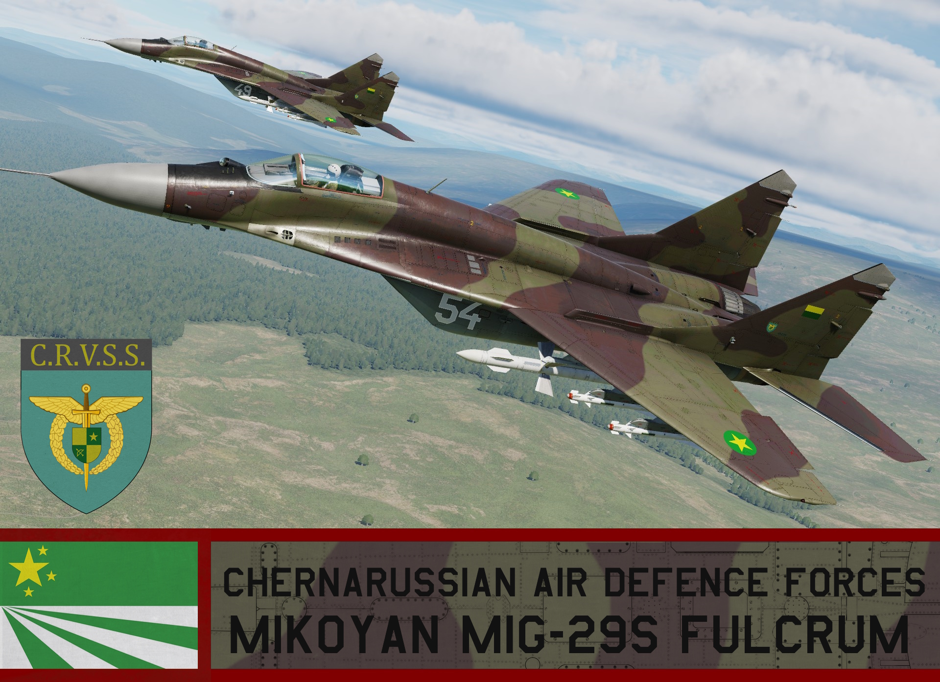 Chernarussian Air Defence Force MiG 29S Fulcrum ArmA II Chernarussian Air Defence Force MiG 29S Fulcrum ArmA II