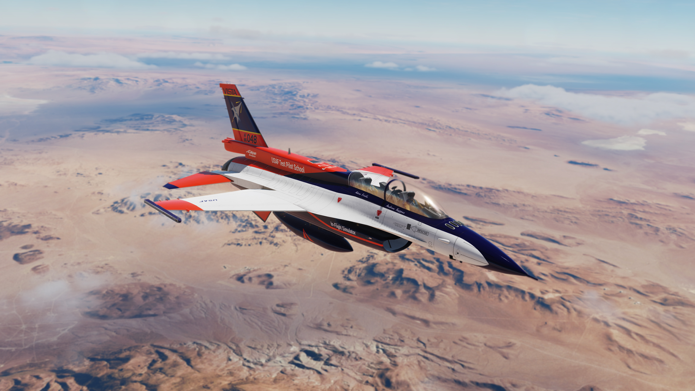 86 0048 X 62A Vista Test Pilot School 412th Test Wing Edwards AFB