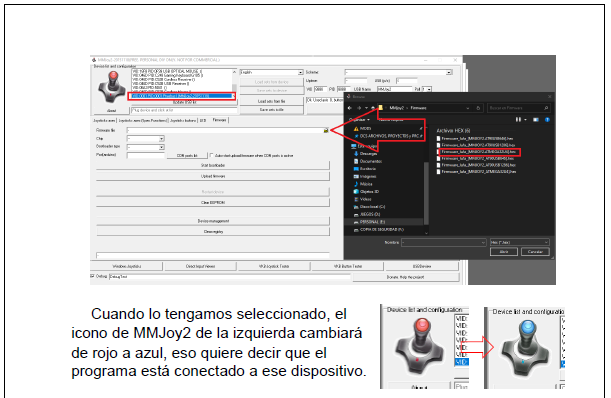 Instrucciones de uso del MMJoy2