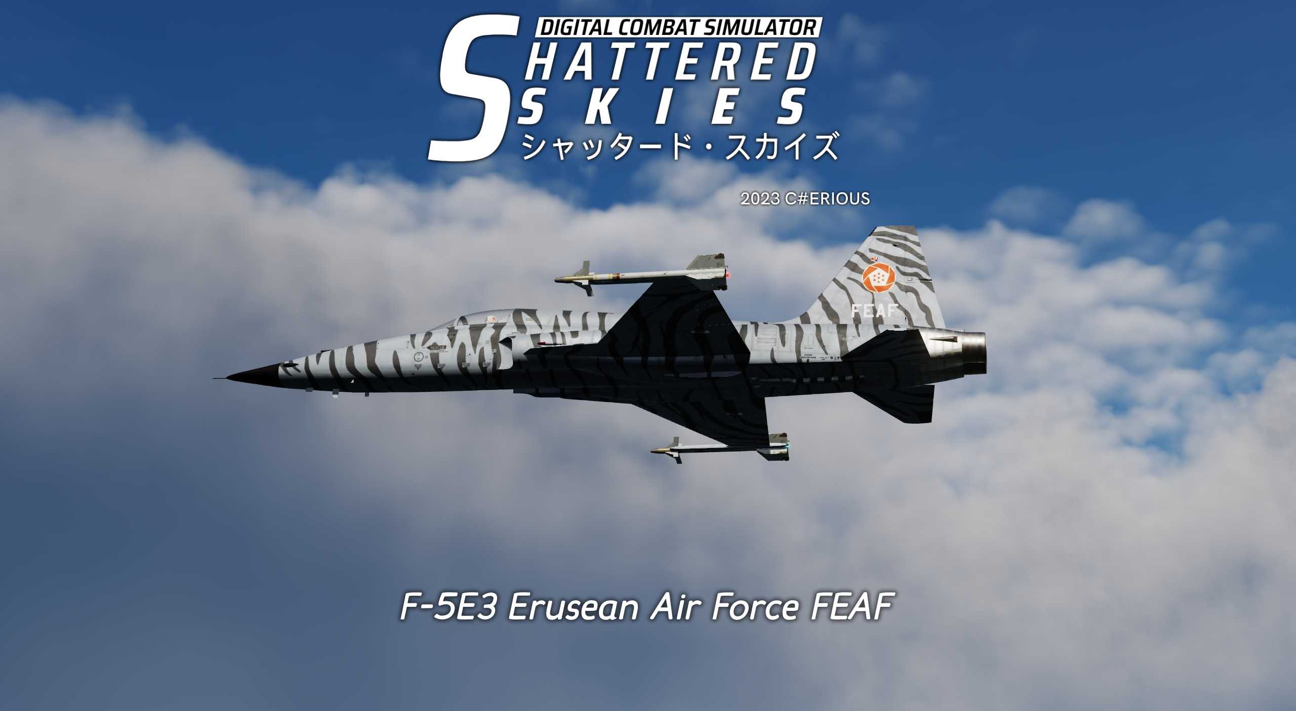 Shattered Skies Project - F-5E3 Erusean Air Force FEAF zebra