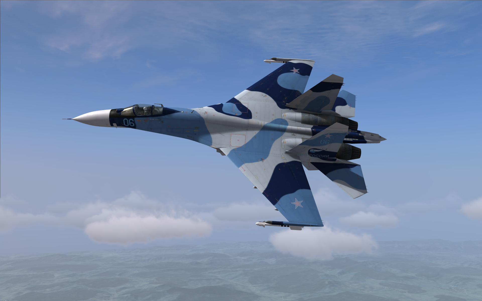 Su-27 Flanker "Blue's" fictional skin.