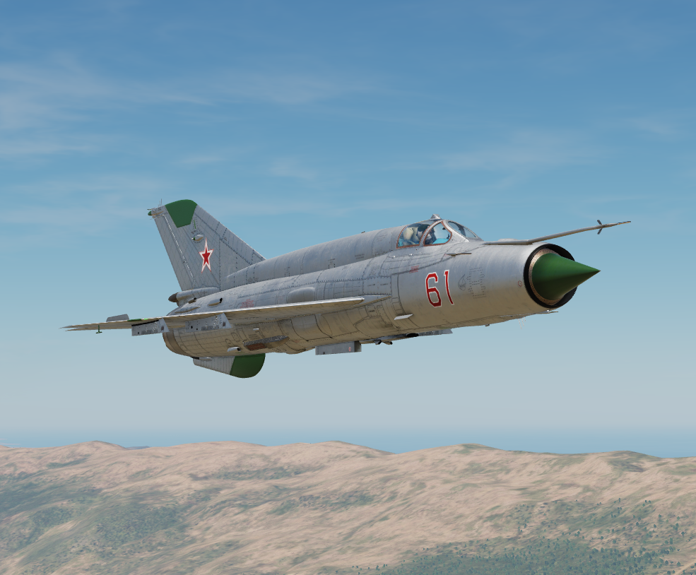 MIG-21bis Factory new metal livery (VVS)