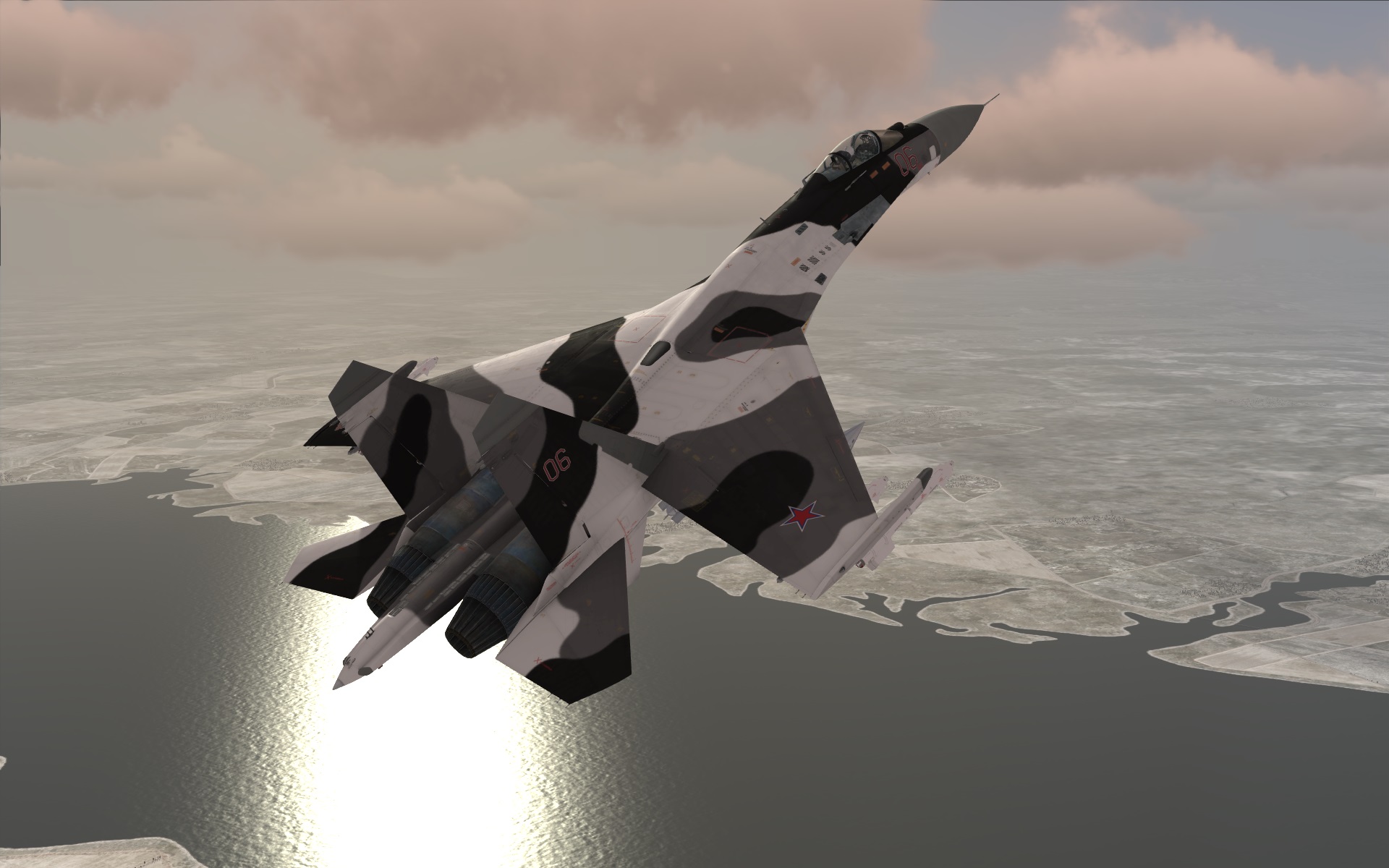 Su-27 Flanker USAF "Snow" skin