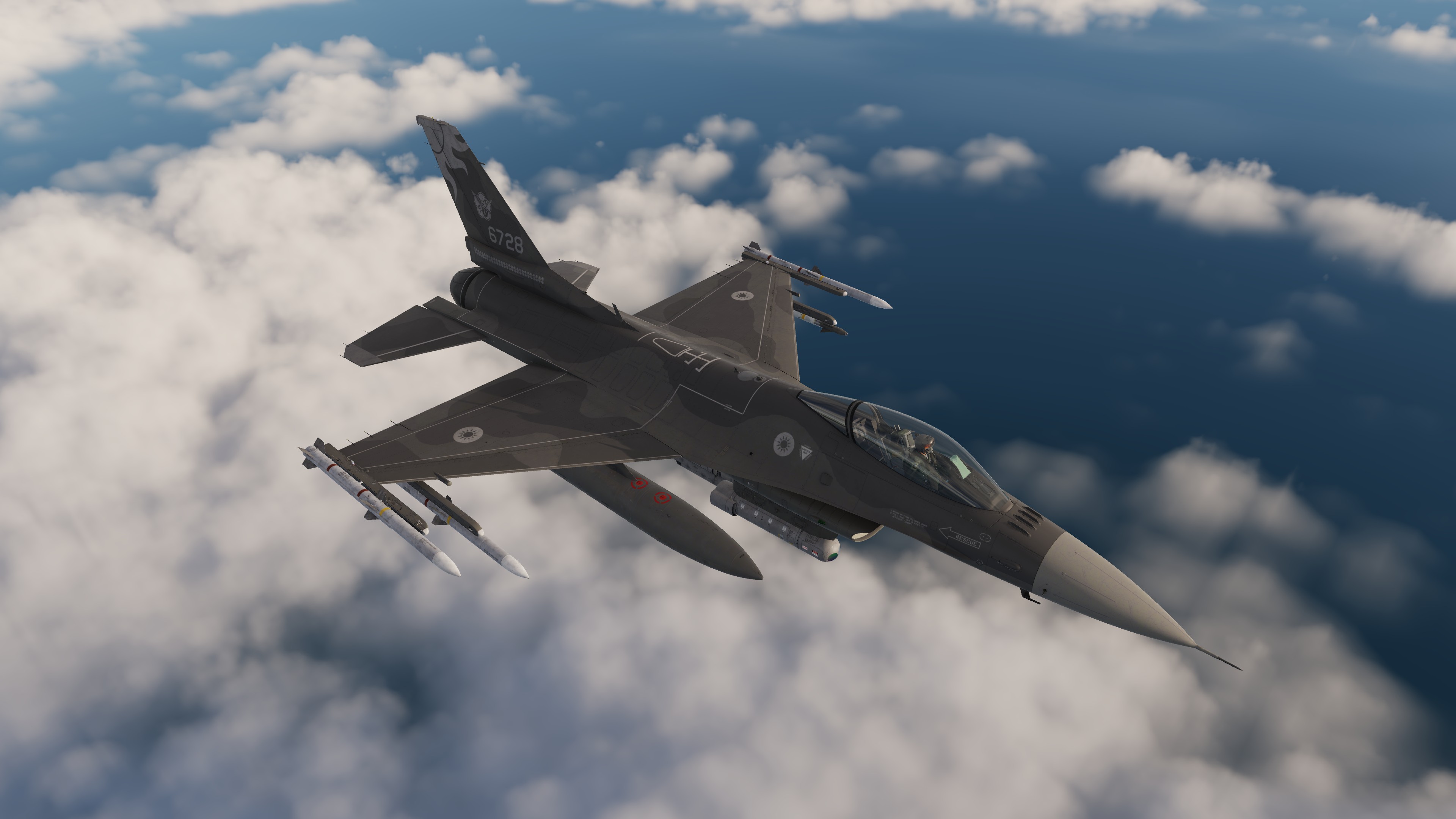 ROCAF F-16 5th TFW Low viz Have Glass Camo『Tail Number variable』2023/06/26