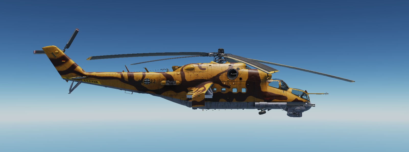 EX GDR Hind - Desert Hind based on Erprobungsgeschwader Livery
