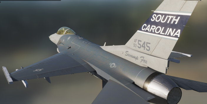 F-16C 157th FS Swamp Foxes SC ANG Standard