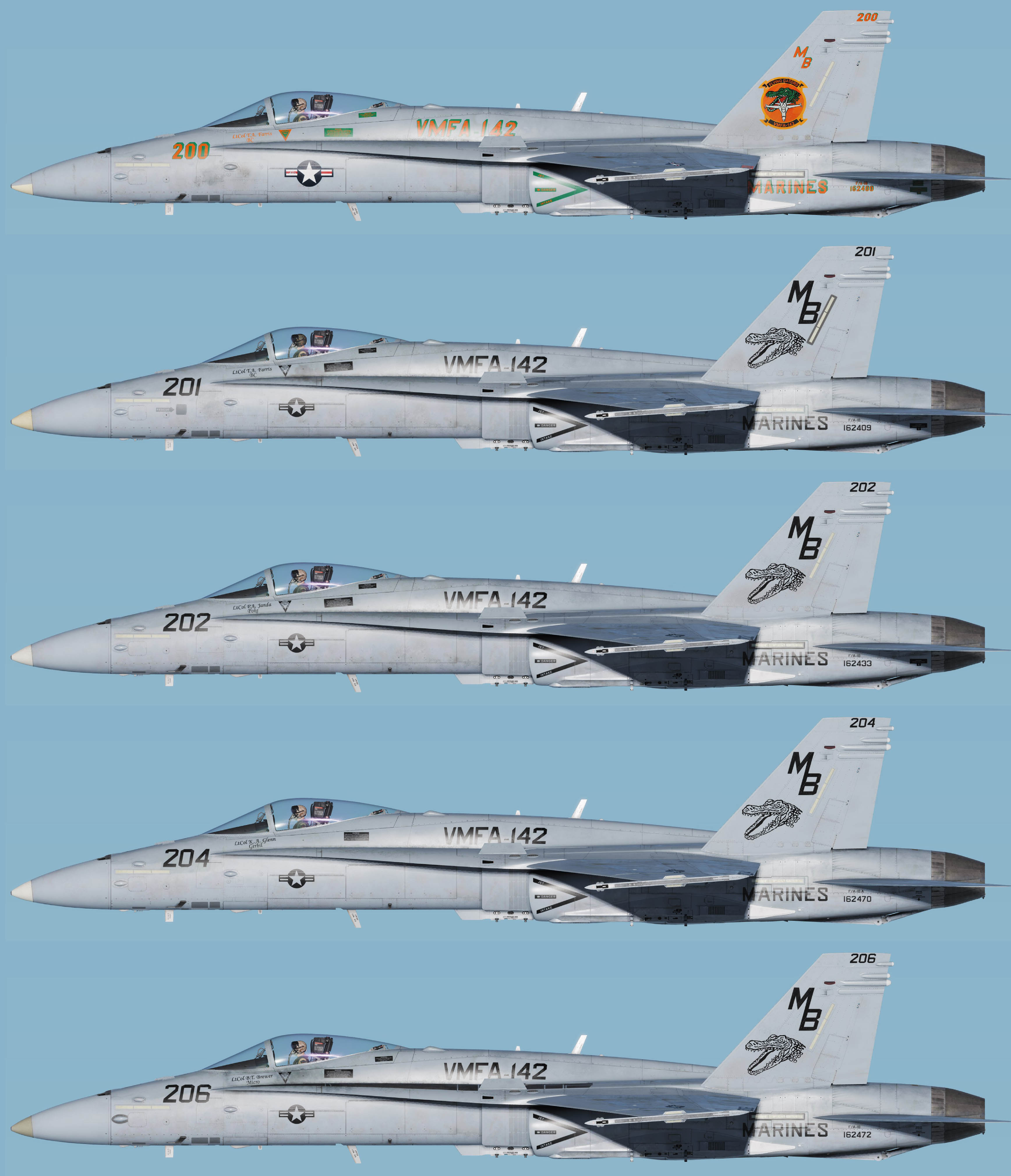 VMFA-142 "Flying Gators" Livery Pack 1 of 2!