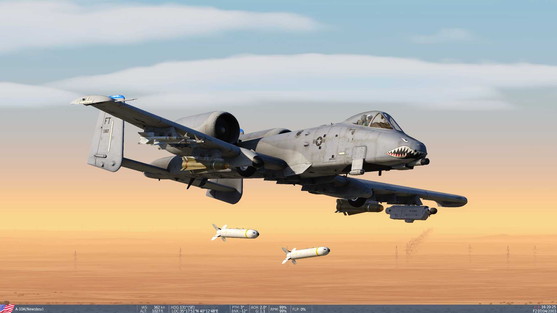 Kim Campbell's A-10A (A-10A s/n 81-0987) Operation Iraqi Freedom, April ...