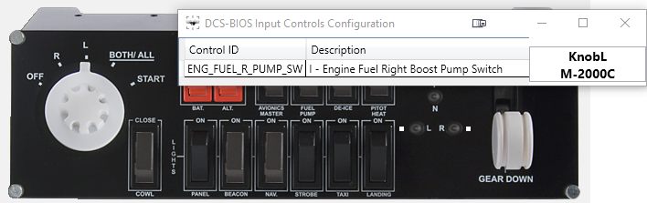 PROFILE M-2000C DCSFLIGHTPANEL & DCS-BIOS (radio,tacan,vor, bingo,fuel ...