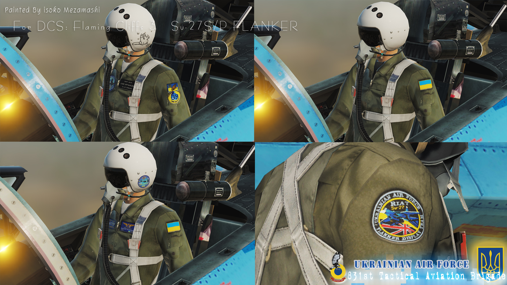Ukrainian Air Force Su-27S/P FLANKER 831st BrTA PACK v1.0