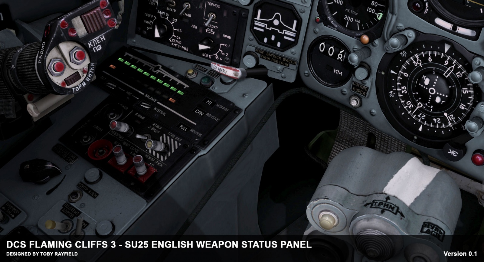 DCS World Flaming Cliffs 3 SU25 English Cockpit Mod V0 3