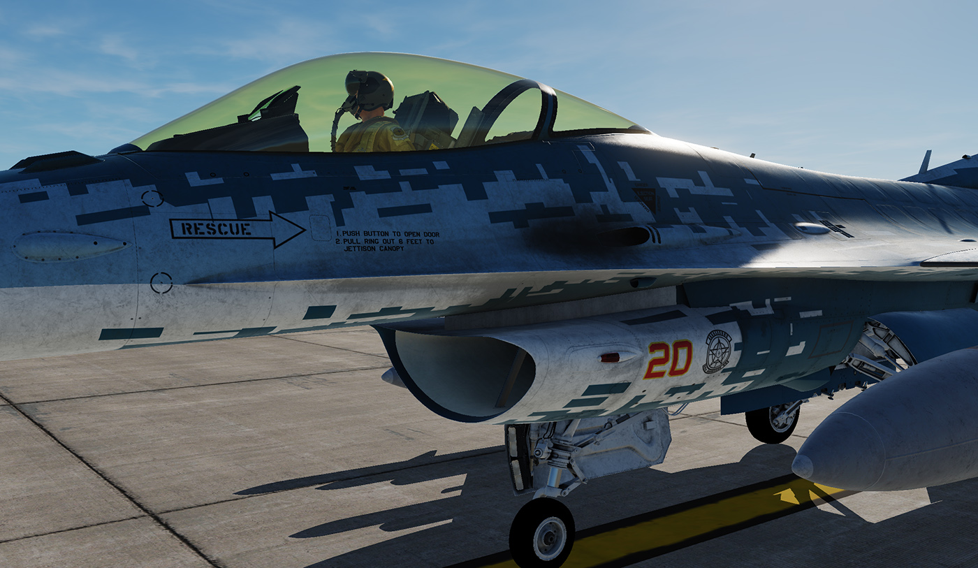 F-16C - 64th Aggressor Squadron 'Ghost'