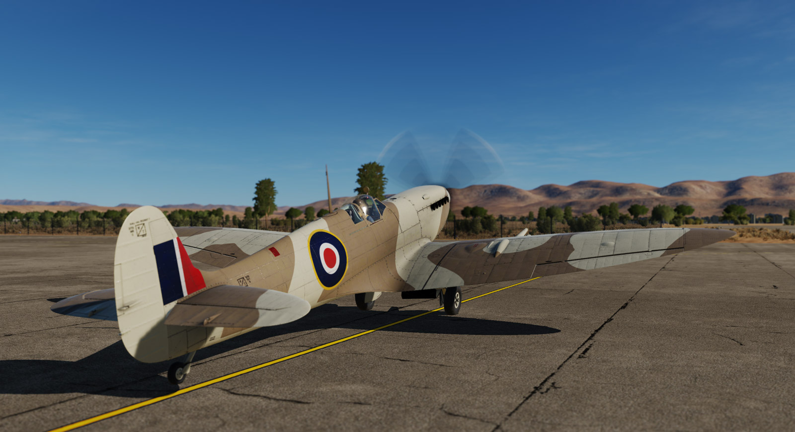 Spitfire modern desert skin - UK & Morocco