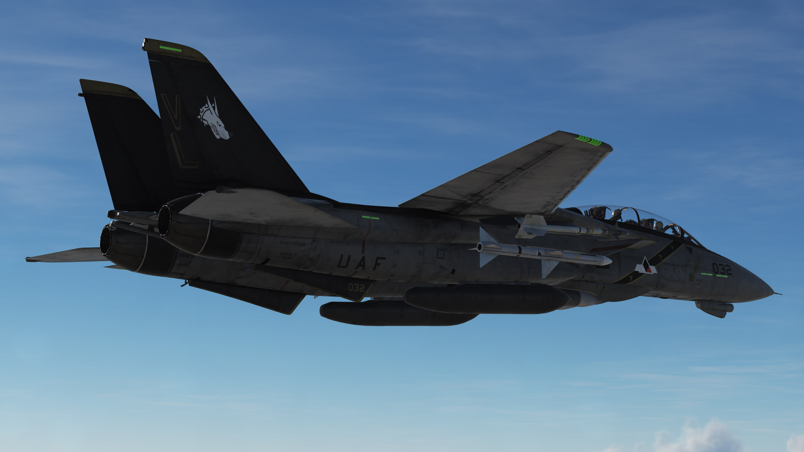 Galm Team 66th Air Force Unit 032 Cipher - Livery for F-14B - By Flogger23m