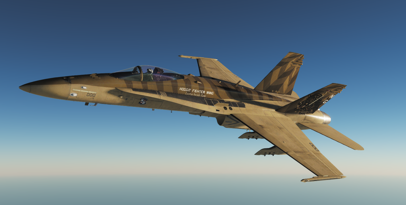 Hoggit Fighter Wing livery pack [line, high visibility] F/A-18C