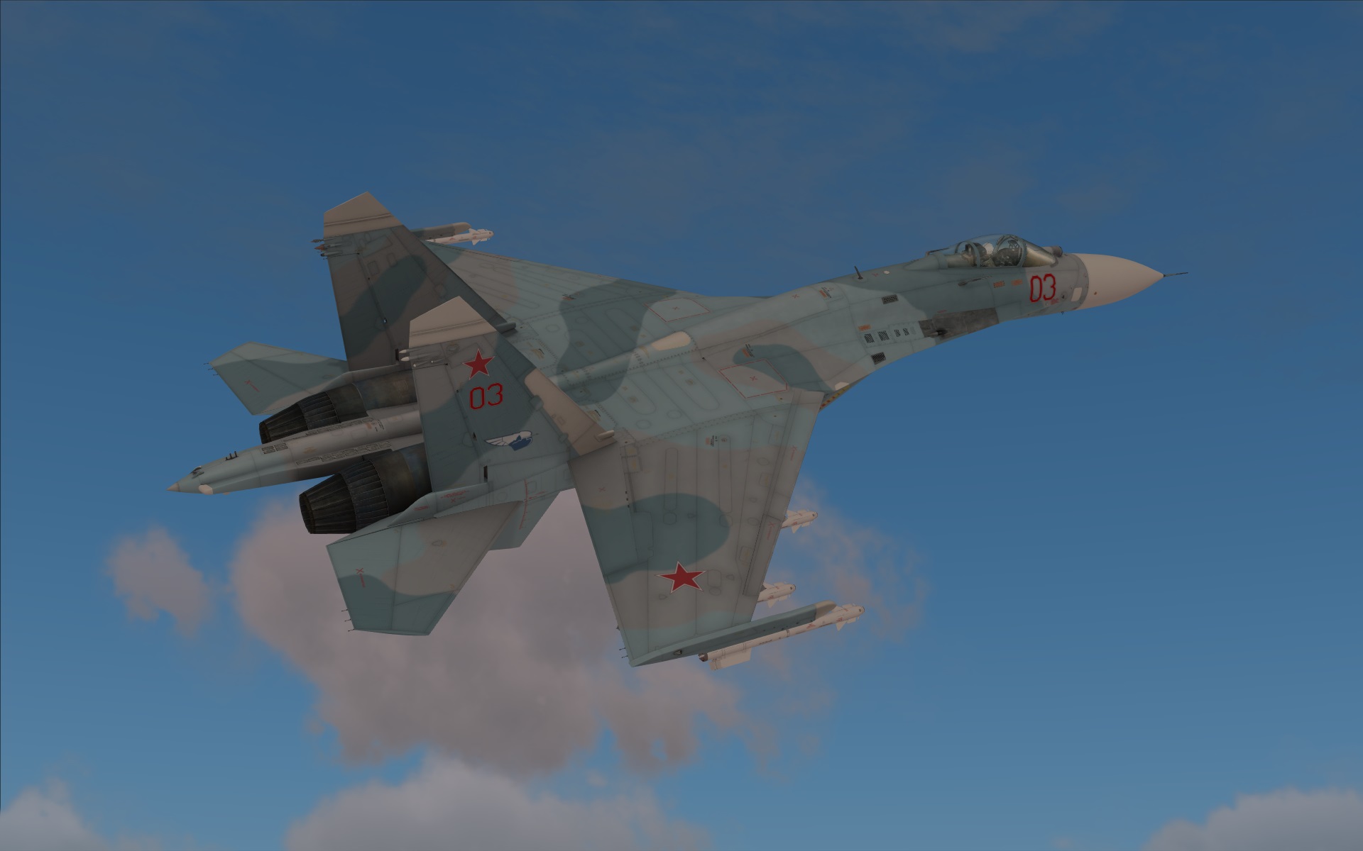RuAF "Red 03" Su-27 skin.