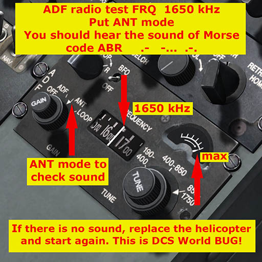 UH-1H ADF/NDB Navigation Training DCSW 1.2.5