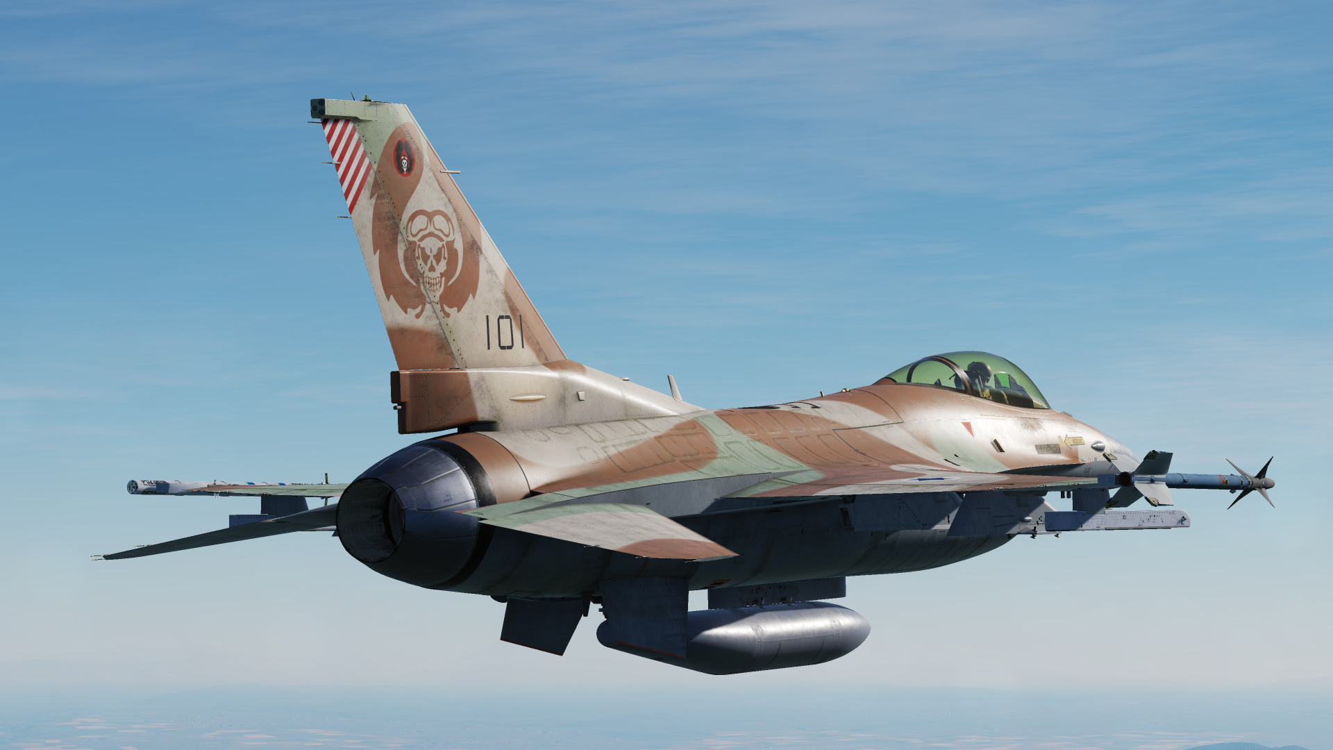 F-16C Israeli Air Force 101st squadron "The first fighter squadron ...