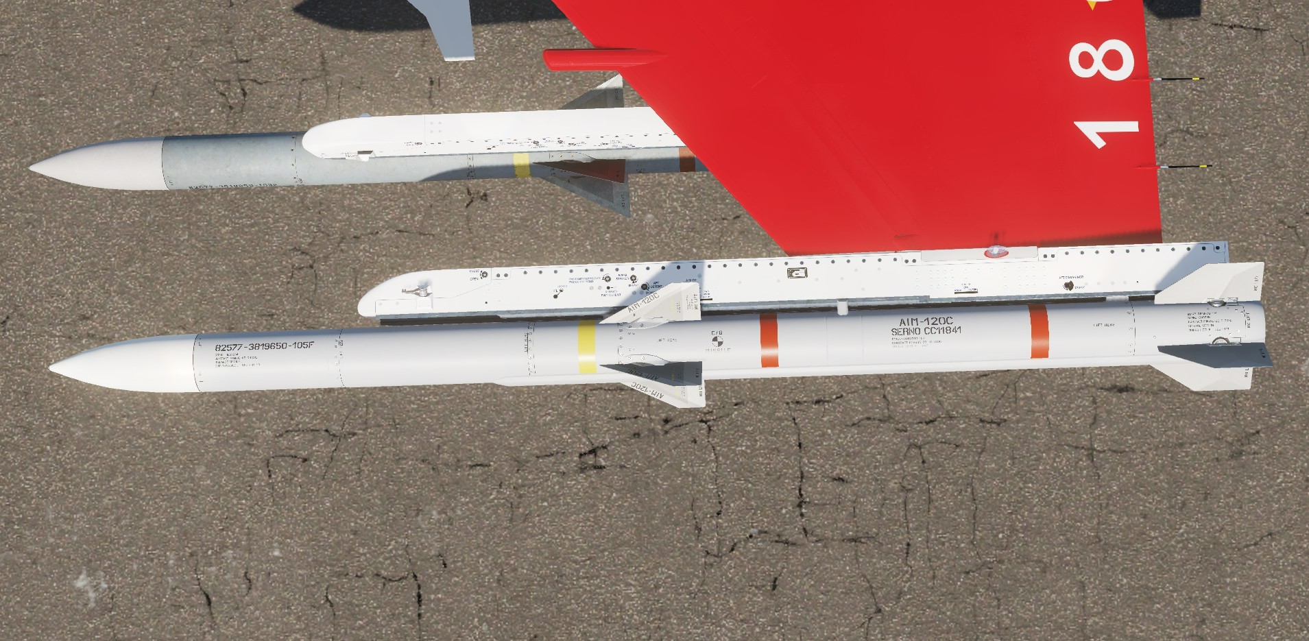 Repainted AIM 9M X AIM 120B C AGM 88