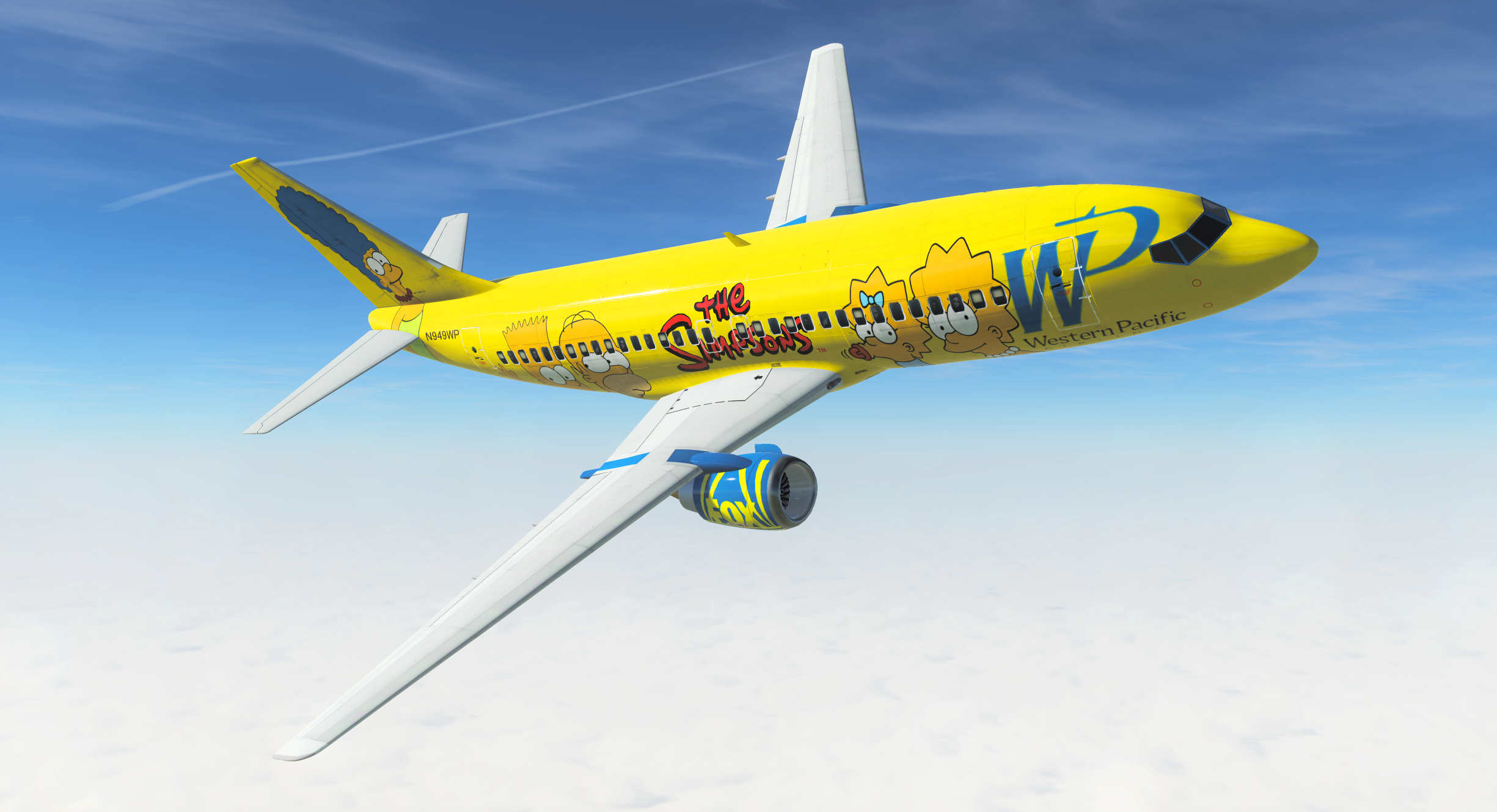 B-737 Western Pacific Airlines 'The Simpsons' N949WP