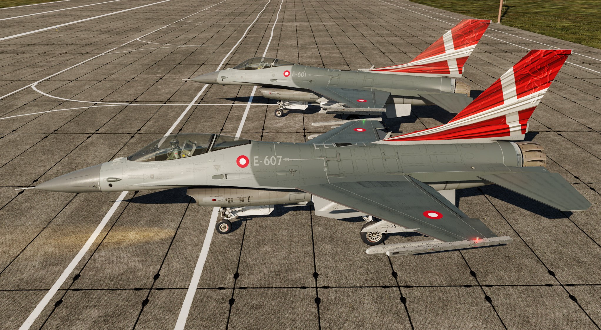 RDAF F-16AM Fighting Falcon E-607 DANNEBROG