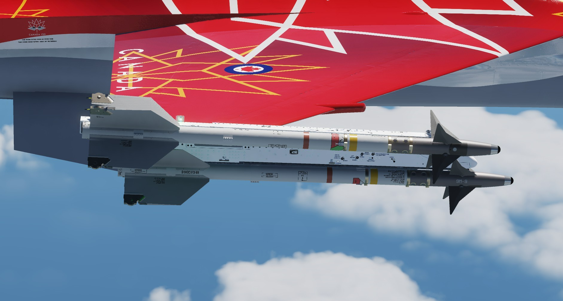 Repainted AIM-9M & X, AIM-120B & C, AGM-88