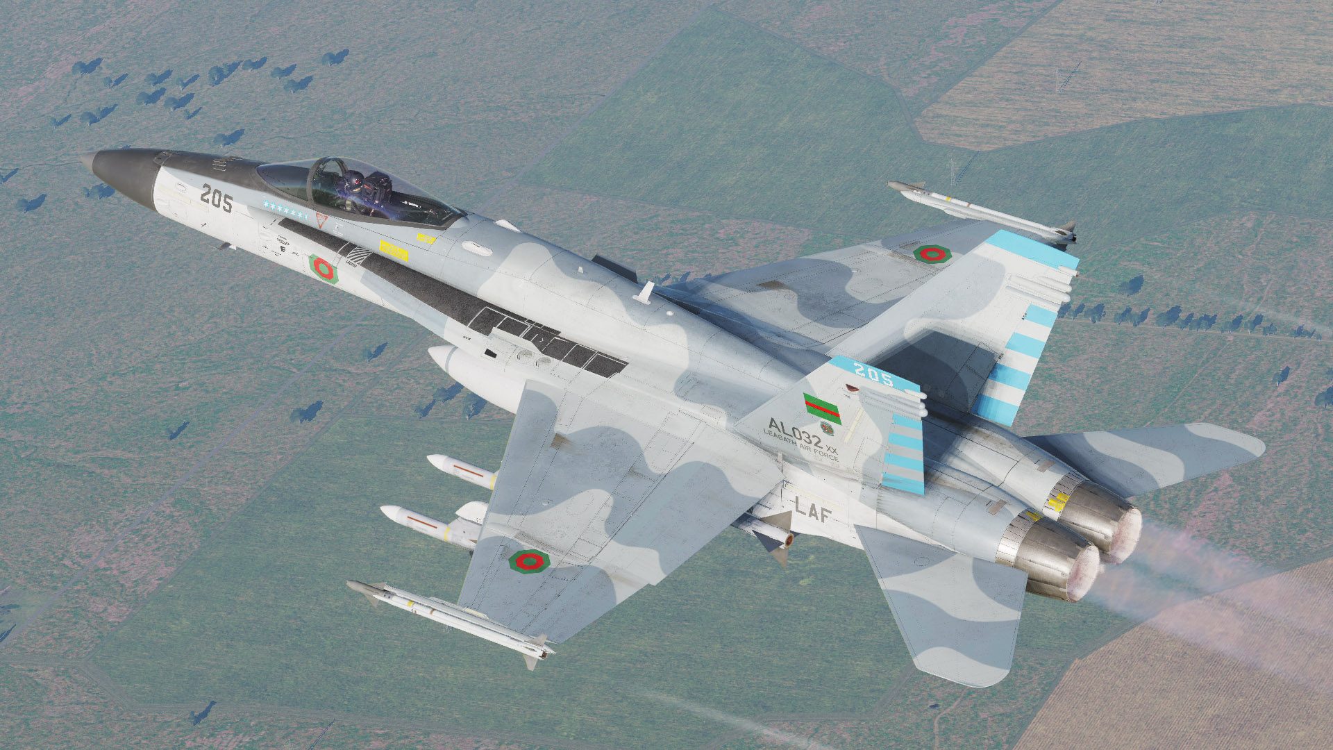 Ace Combat - Leasath Air Force 32nd T.F.S "Alendal Halcones" F/A-18C Hornet