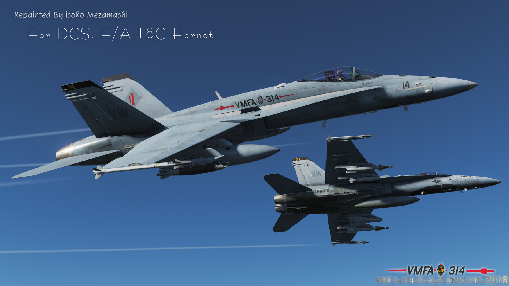F/A-18A++ HORNET "VMFA-314 BLACK KNIGHTS" 2018