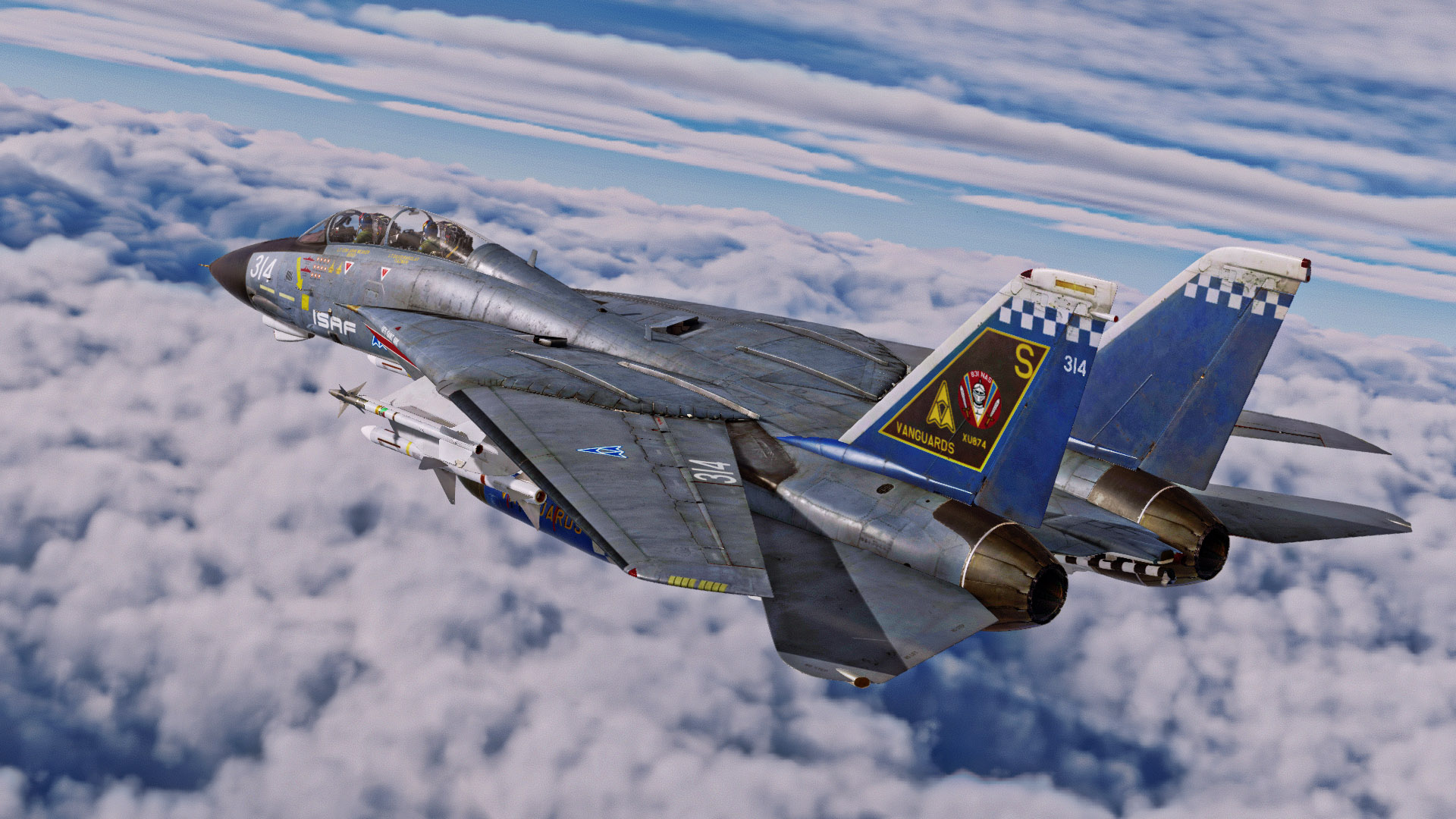 Ace Combat - ISAF Navy - 831 Naval Air Squadron "Vanguards" F-14B Tomcat