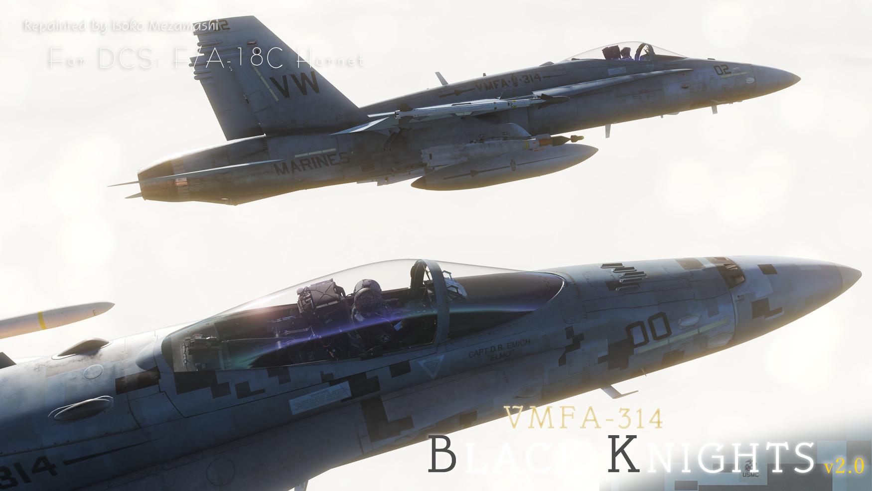 F/A-18C HORNET "VMFA-314 BLACK KNIGHTS" 2007 v2.0