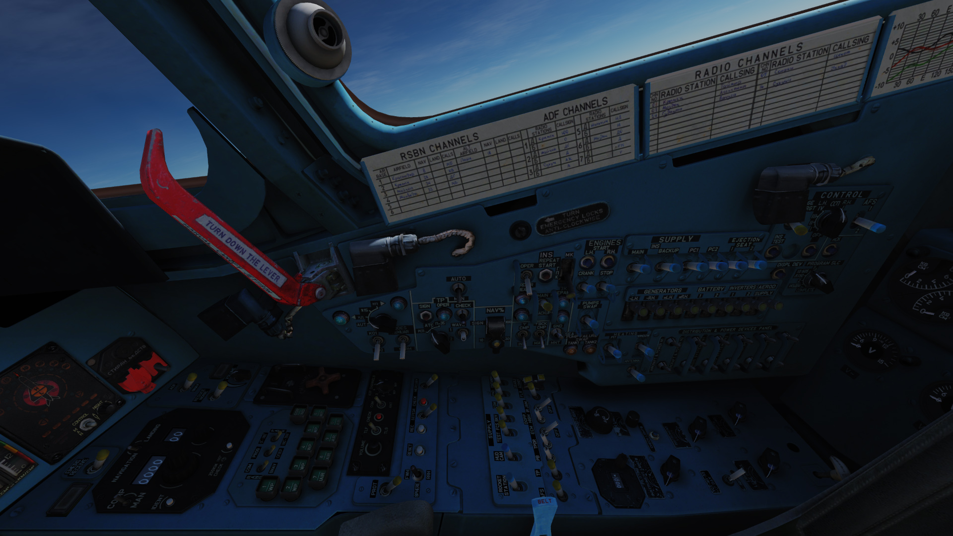 Su-25T Blue English - HUD Clear Glass Cockpit v01