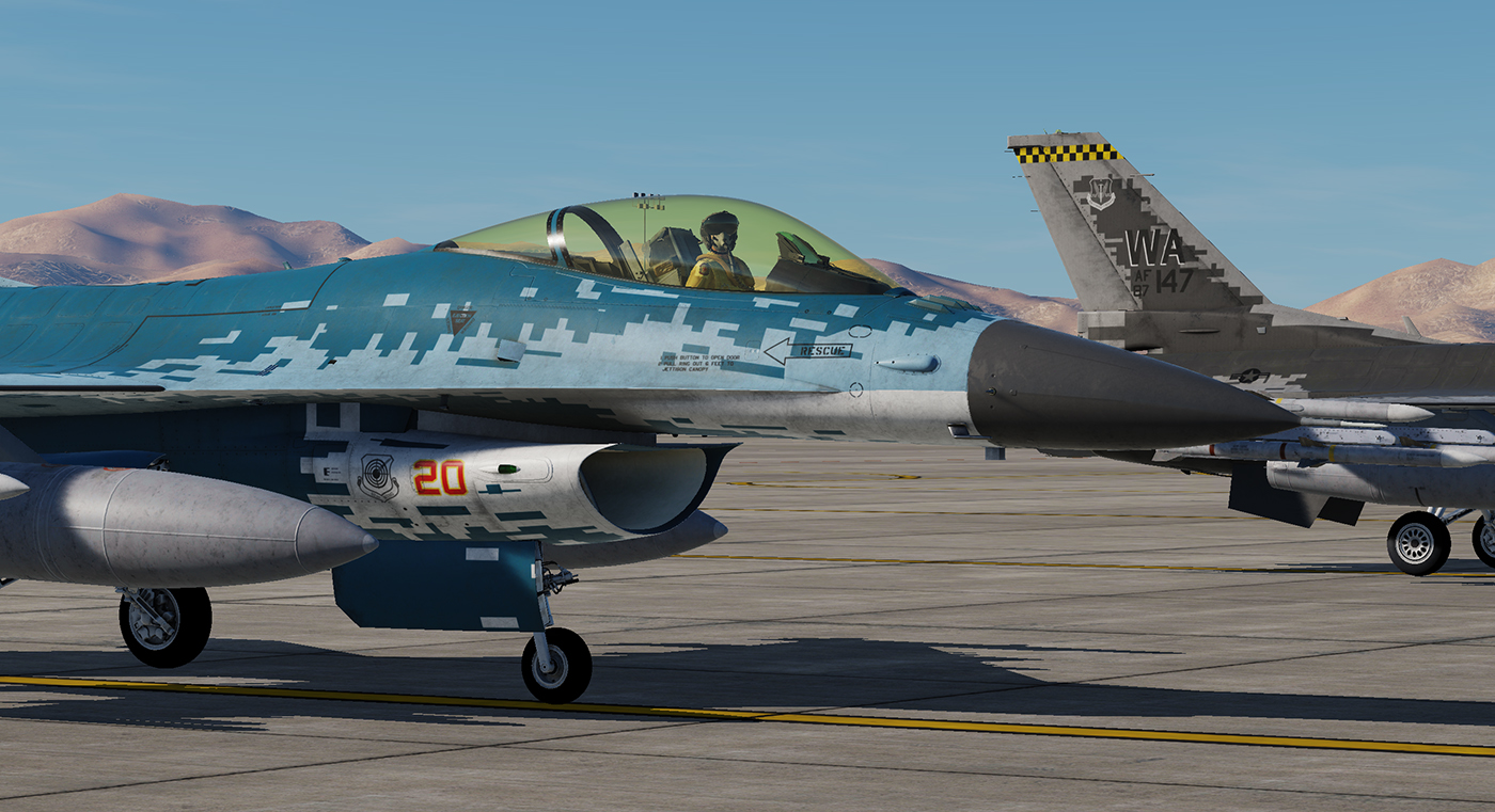 F-16C - 64th Aggressor Squadron 'Ghost'