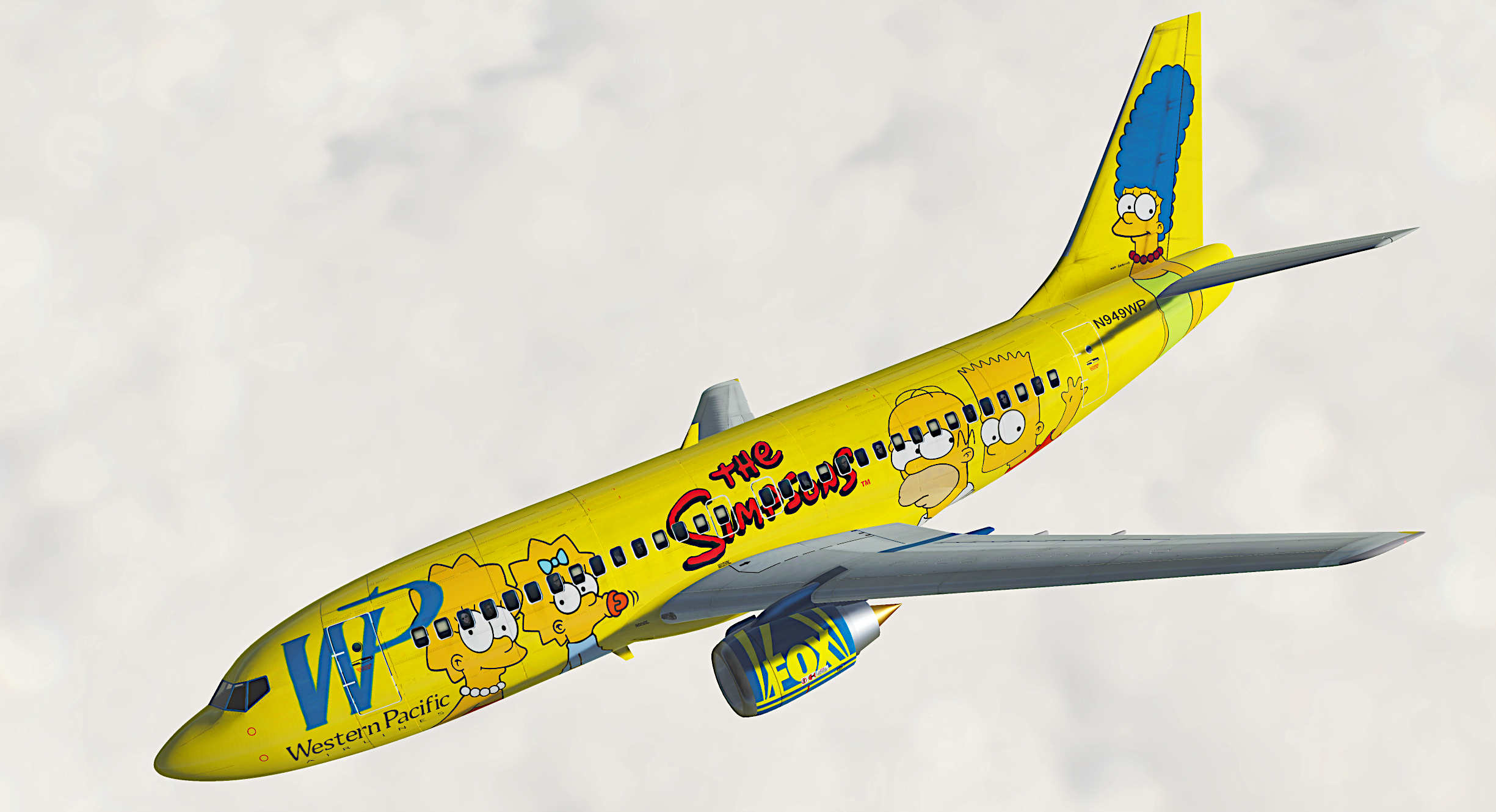 B-737 Western Pacific Airlines 'The Simpsons' N949WP