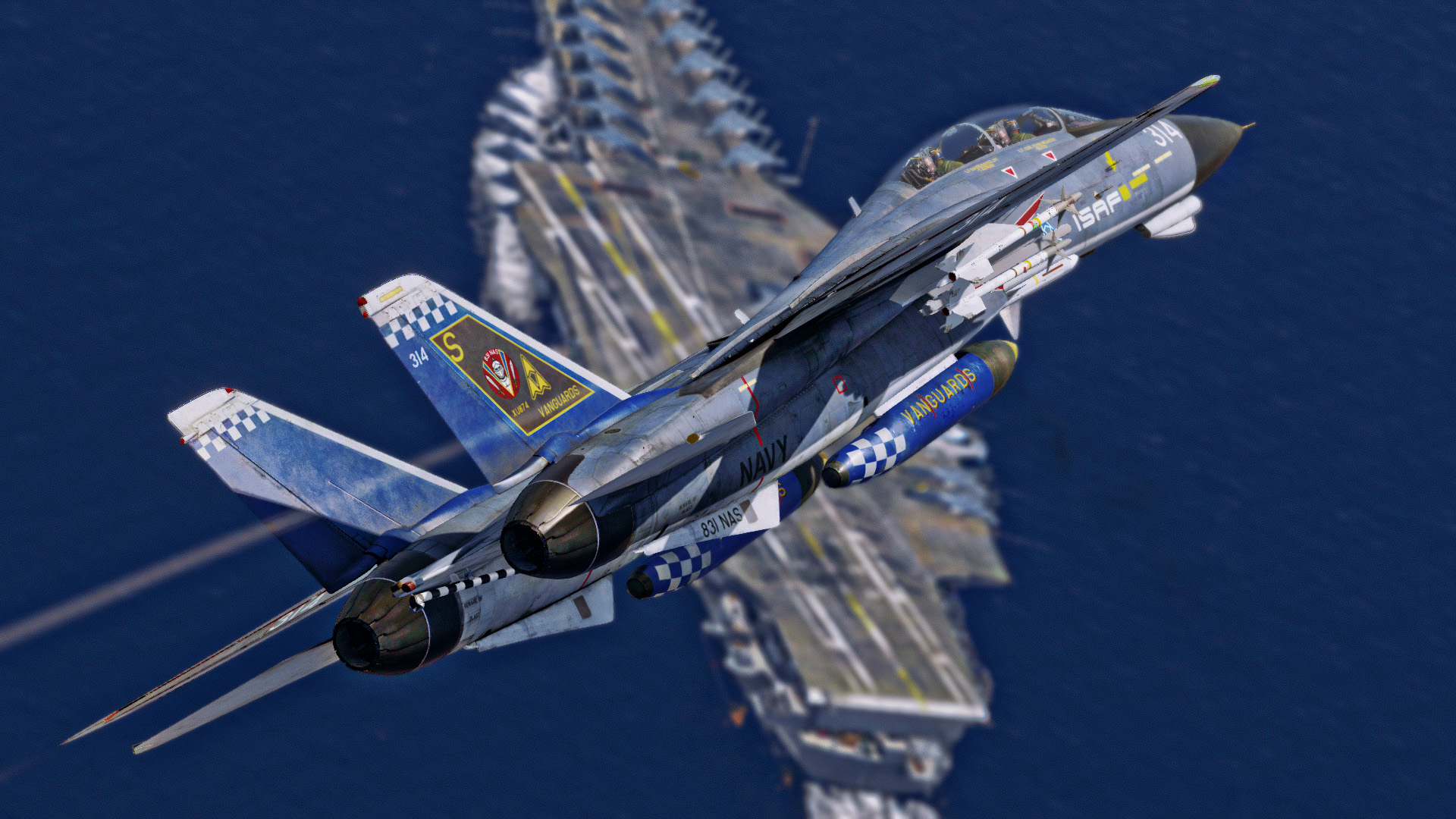 Ace Combat - ISAF Navy - 831 Naval Air Squadron "Vanguards" F-14B Tomcat