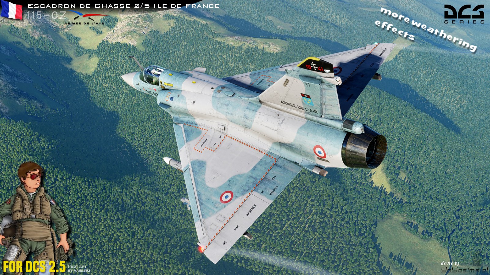 Mirage 2000C repaint 115 OZ EC 2 5 Ile De France