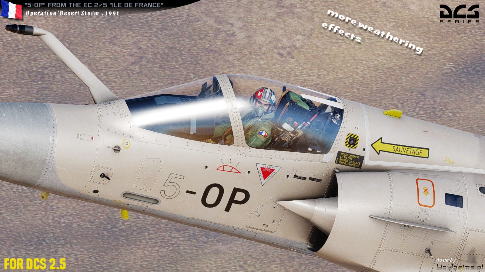 Mirage 2000C (repaint "5-OP"), Desert Storm: Daguet Operation 1991