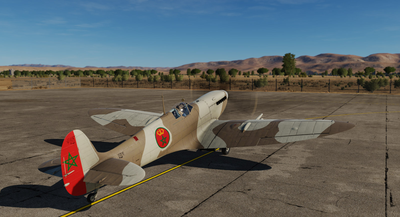 Spitfire modern desert skin - UK & Morocco