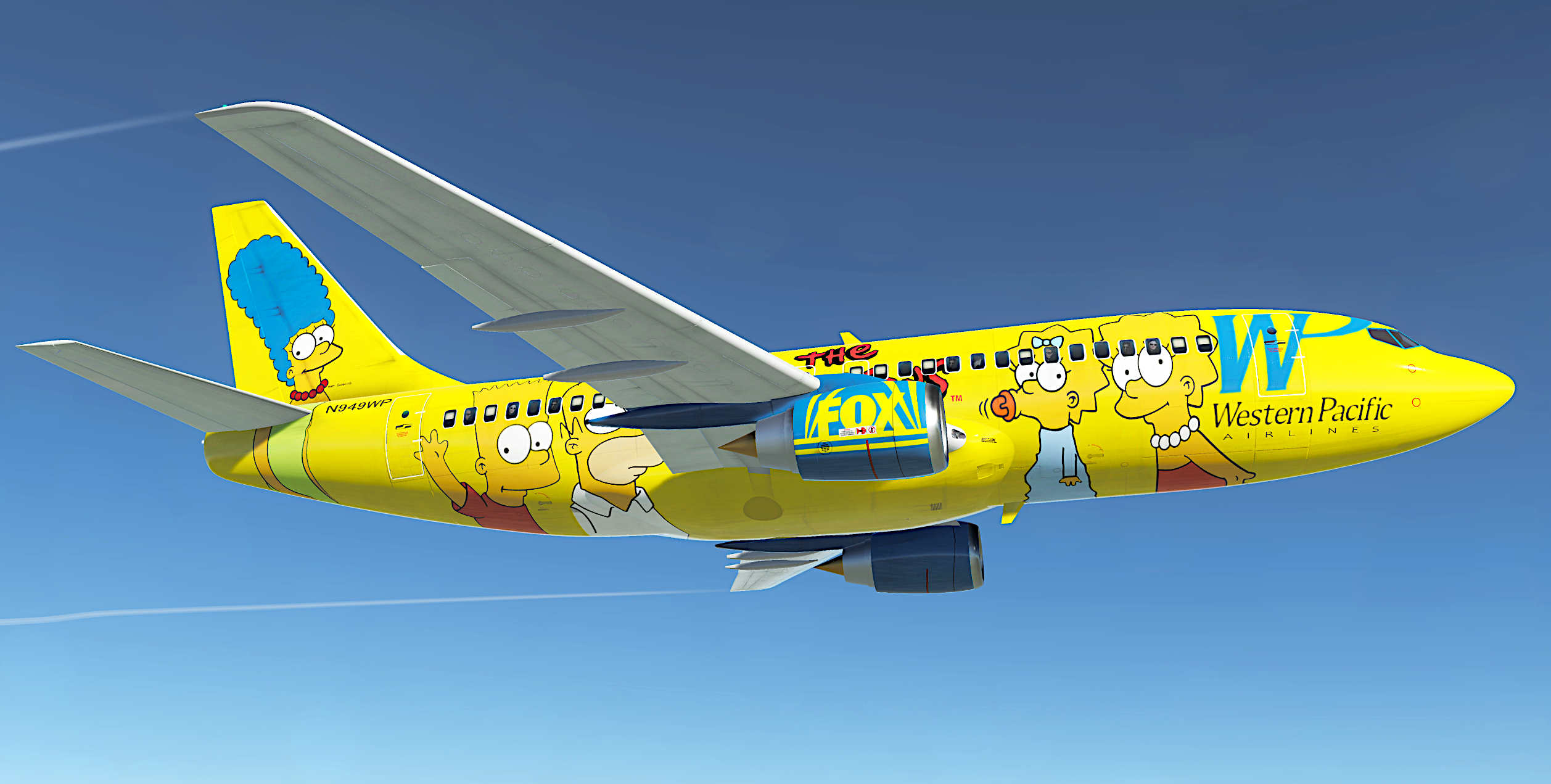 B-737 Western Pacific Airlines 'The Simpsons' N949WP