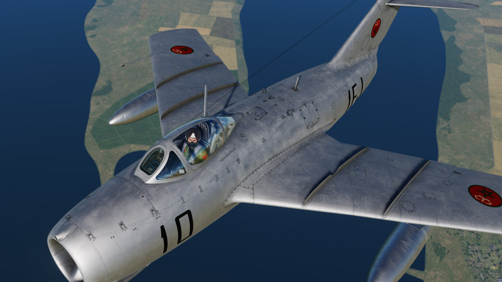 MIG-15bis skin of the Moroccan Royal Air Force