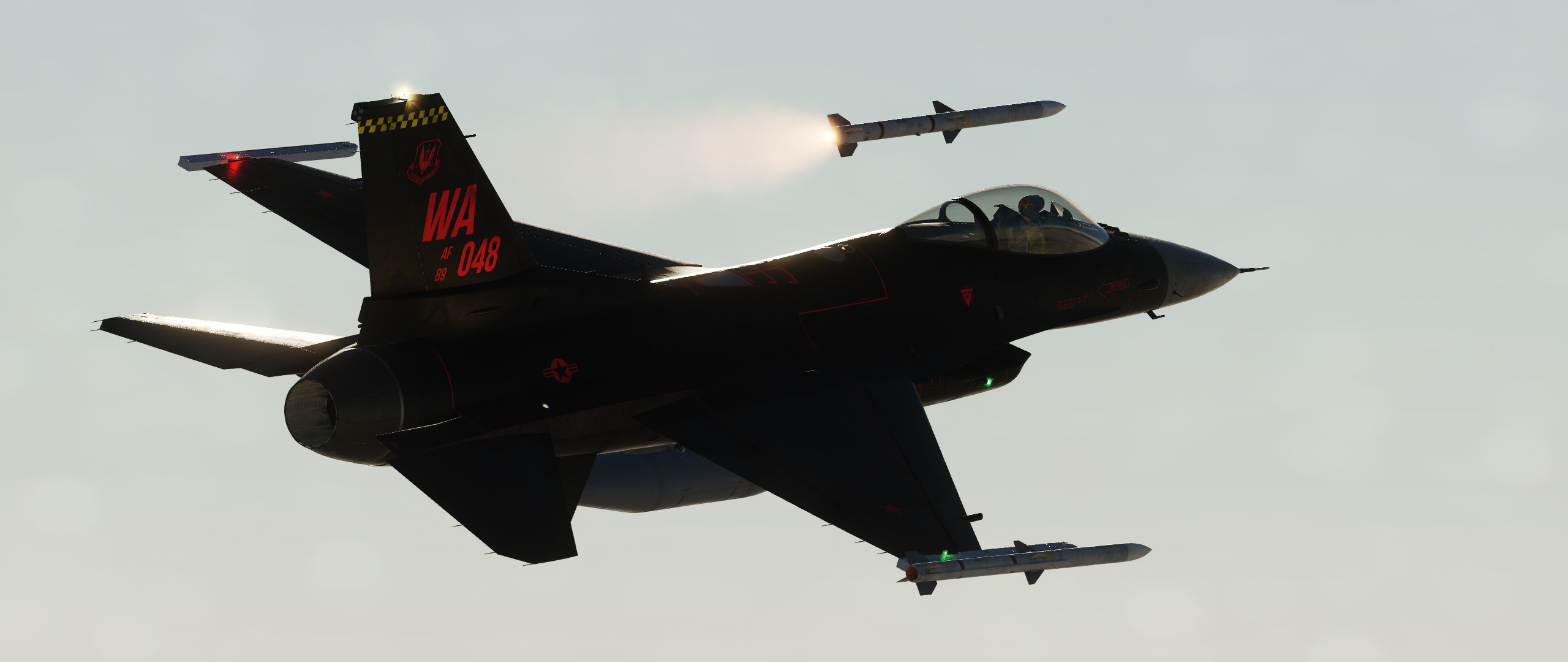 F16C Viper 64th Aggressor Squadron (AGRS) 57th WG (Red And Black)