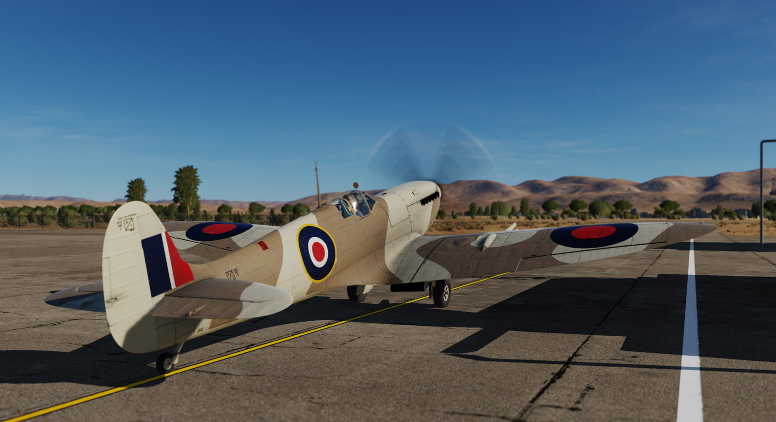 Spitfire modern desert skin - UK & Morocco