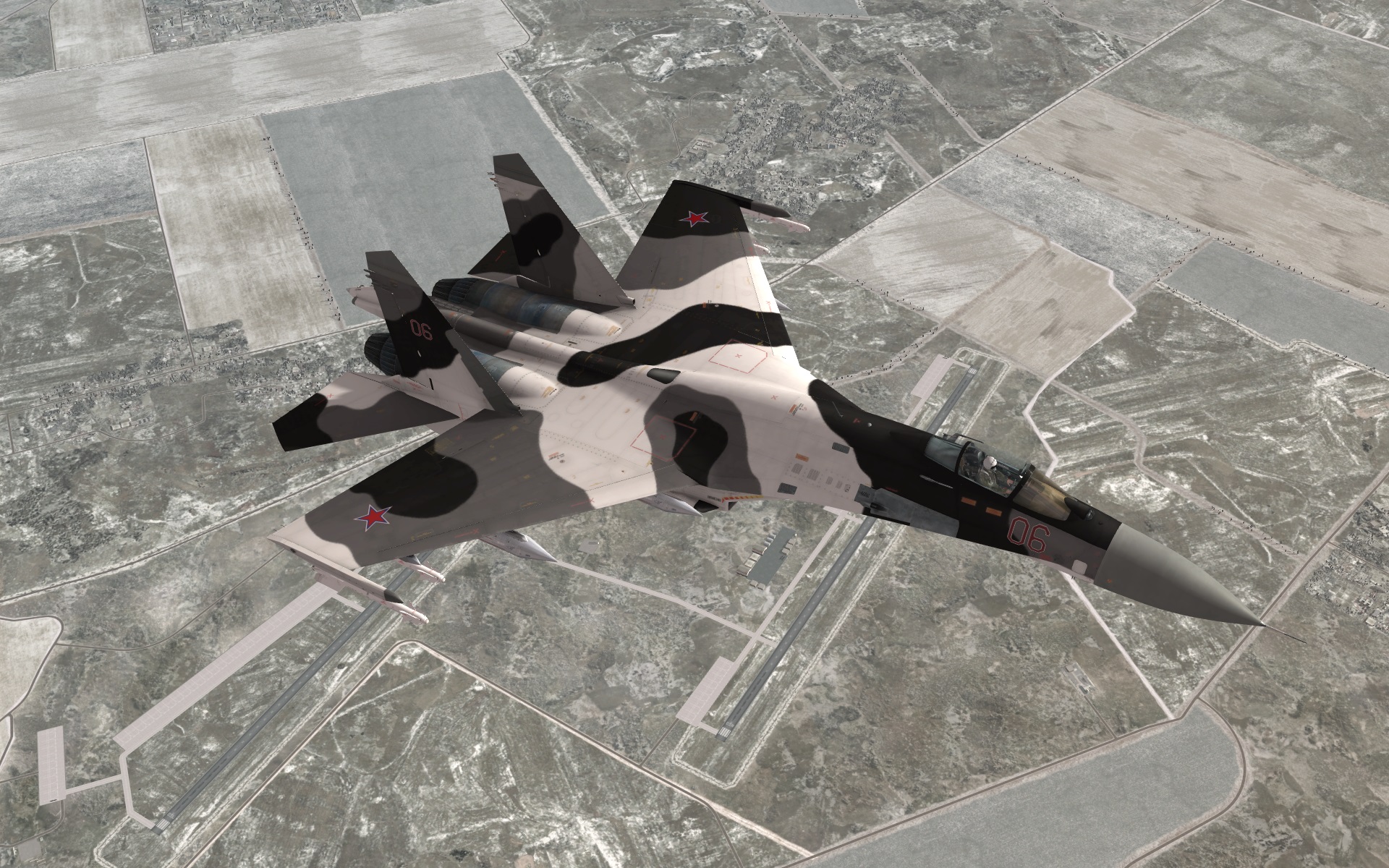 Su-27 Flanker USAF "Snow" skin