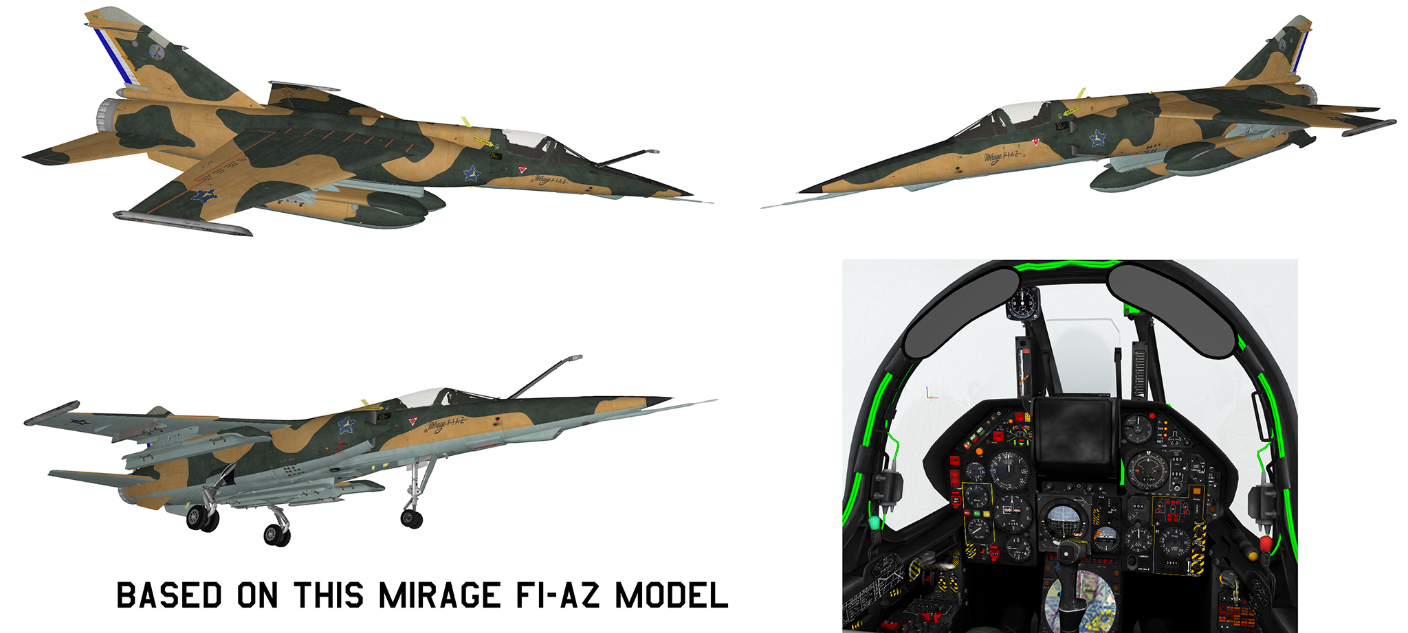 Mirage F1-AZ (v.2.0 Fictional F1-C/EE)