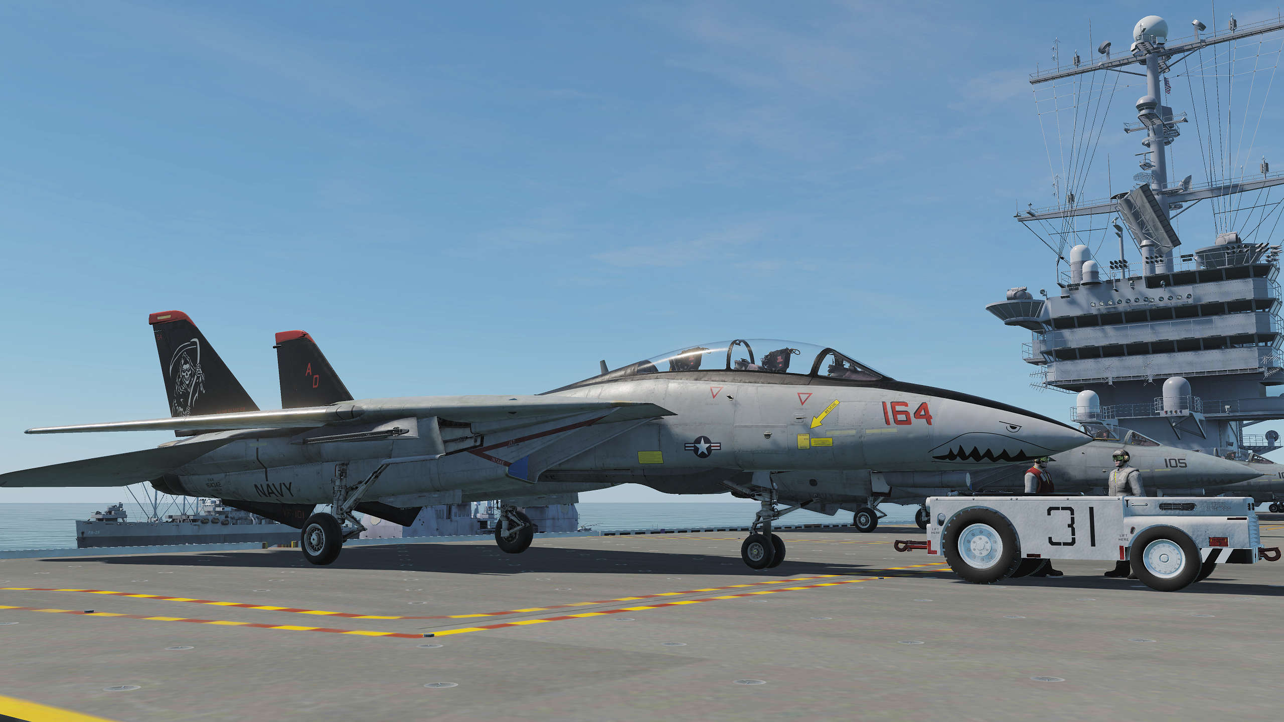 F-14b Tomcat..VF-101 'Grim Reapers' Hi Viz_Red 164_Serial No 164342