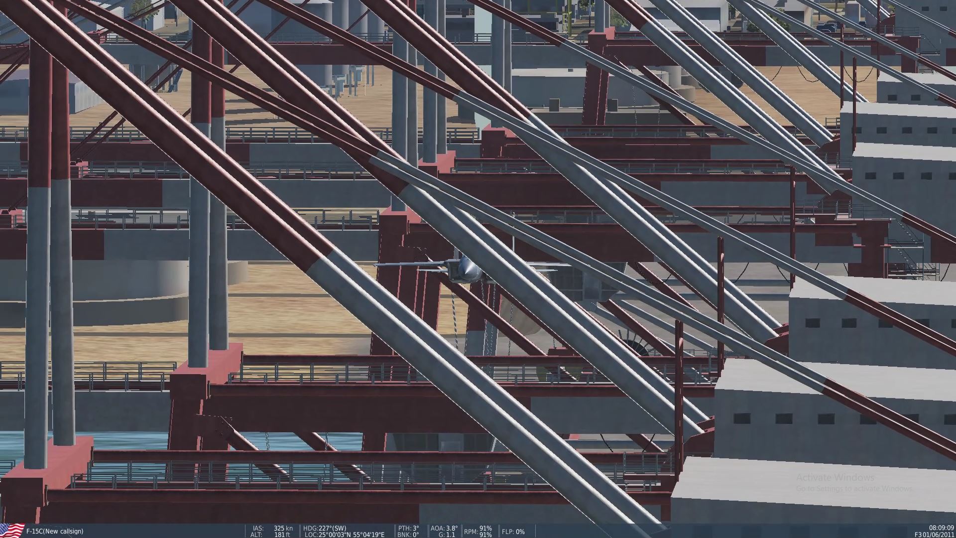 F-15C Persian Gulf Speed/Obstacle/Training course