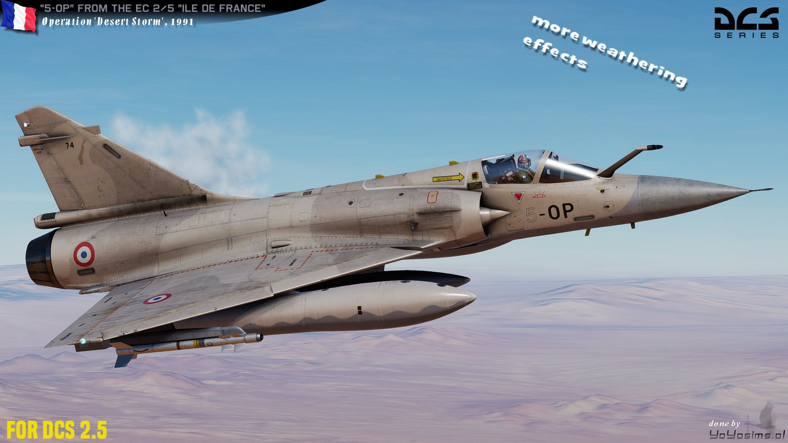 Mirage 2000C (repaint "5-OP"), Desert Storm: Daguet Operation 1991