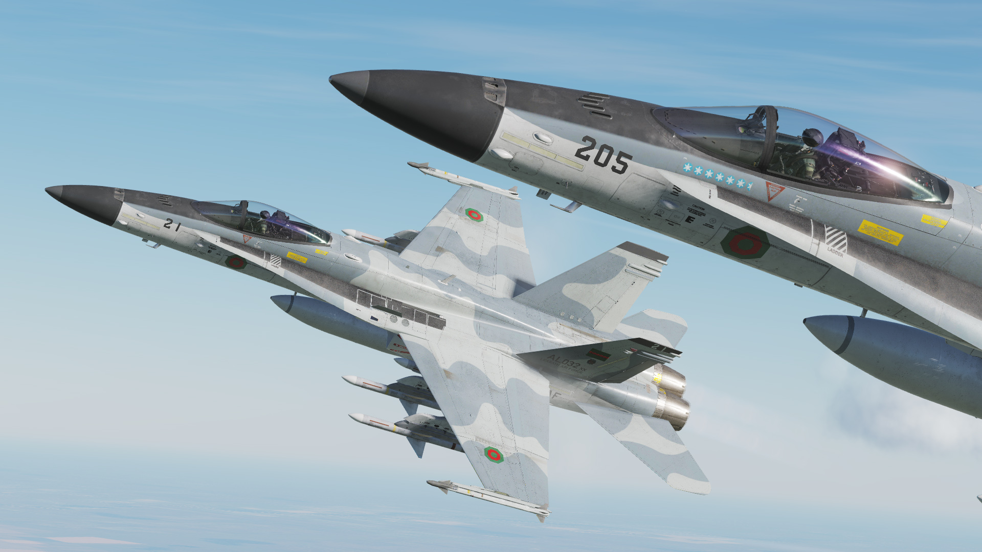 Ace Combat - Leasath Air Force 32nd T.F.S "Alendal Halcones" F/A-18C Hornet