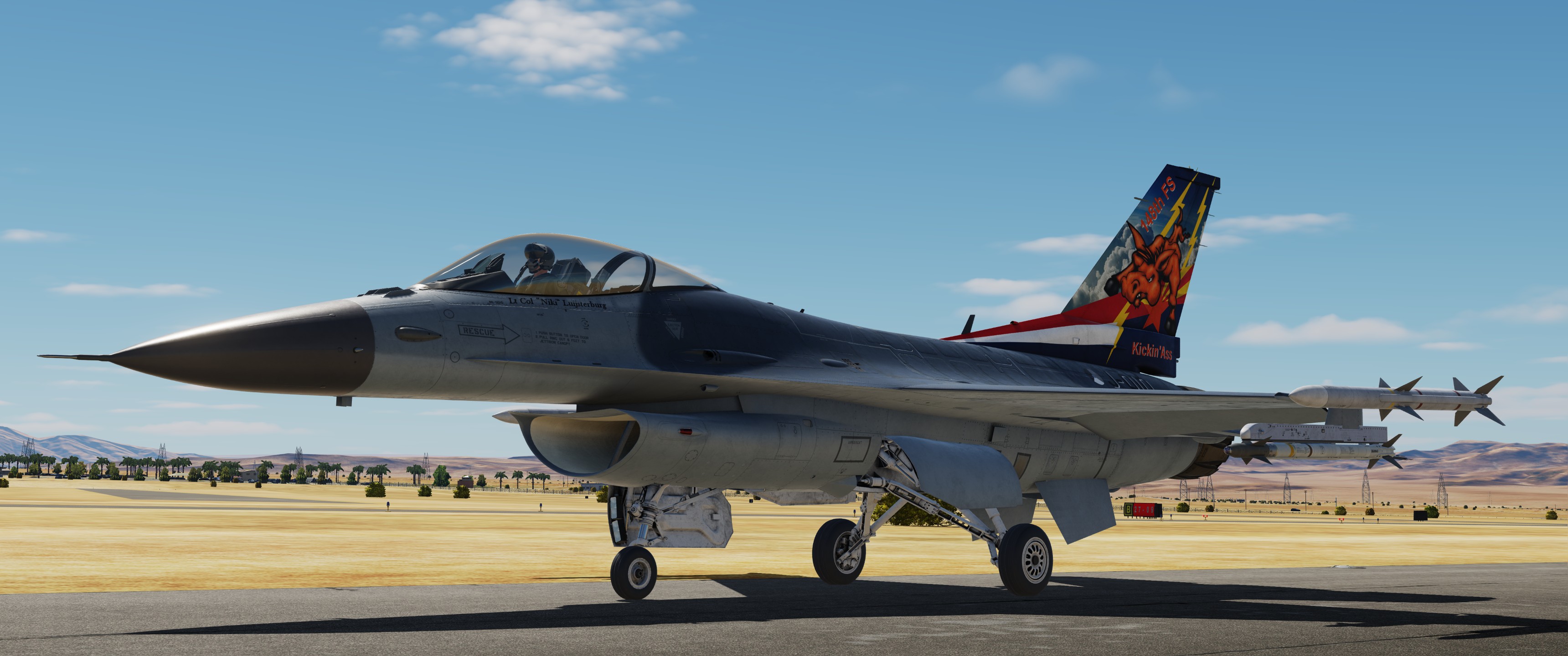 F-16C(AM) J-010 "Niki" Special Tail Design - 148 FS Kickin' Ass, the RNLAF F-16 OCU