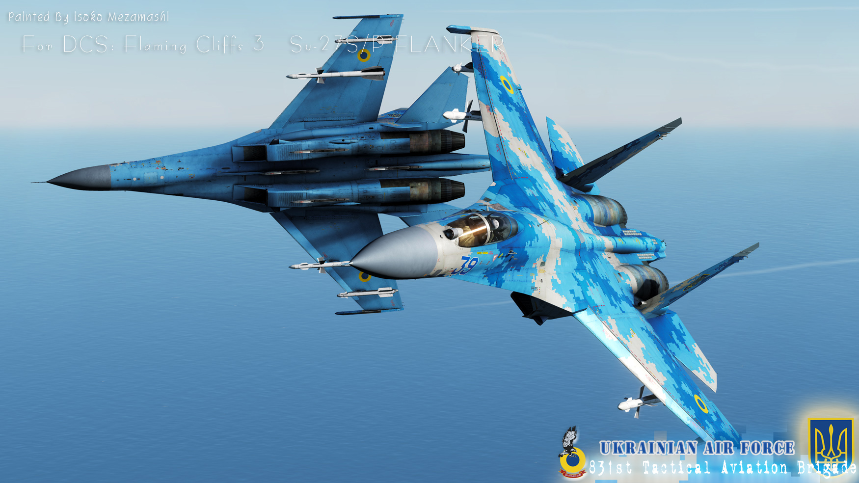 Ukrainian Air Force Su-27S/P FLANKER 831st BrTA PACK v1.0