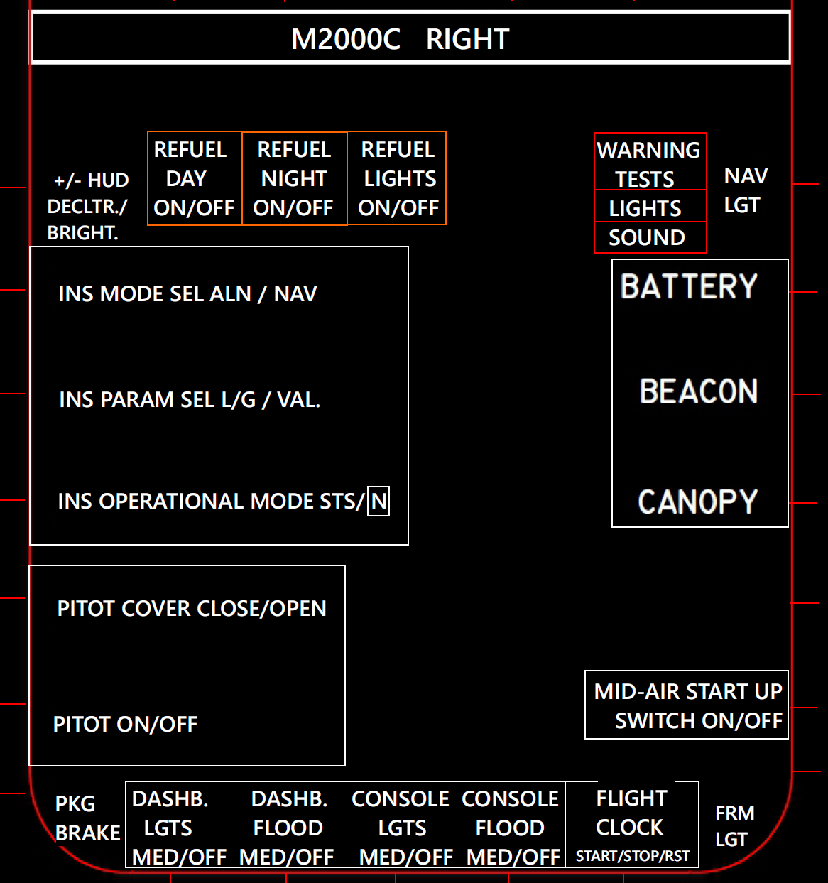 M-2000C TM MFD Cougar Template.